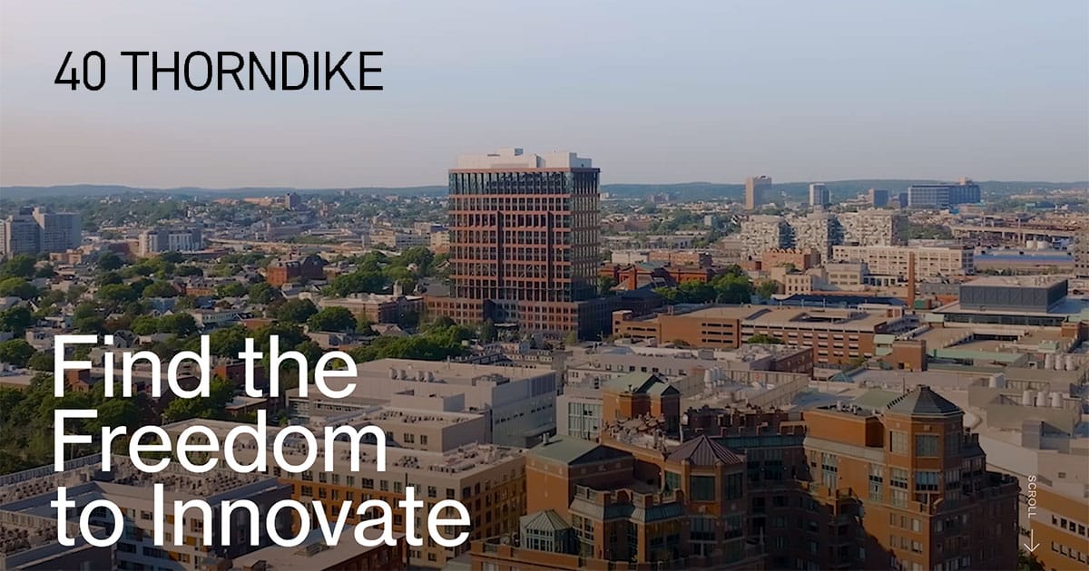 40 Thorndike is Now Leasing Office Space in Cambridge, MA